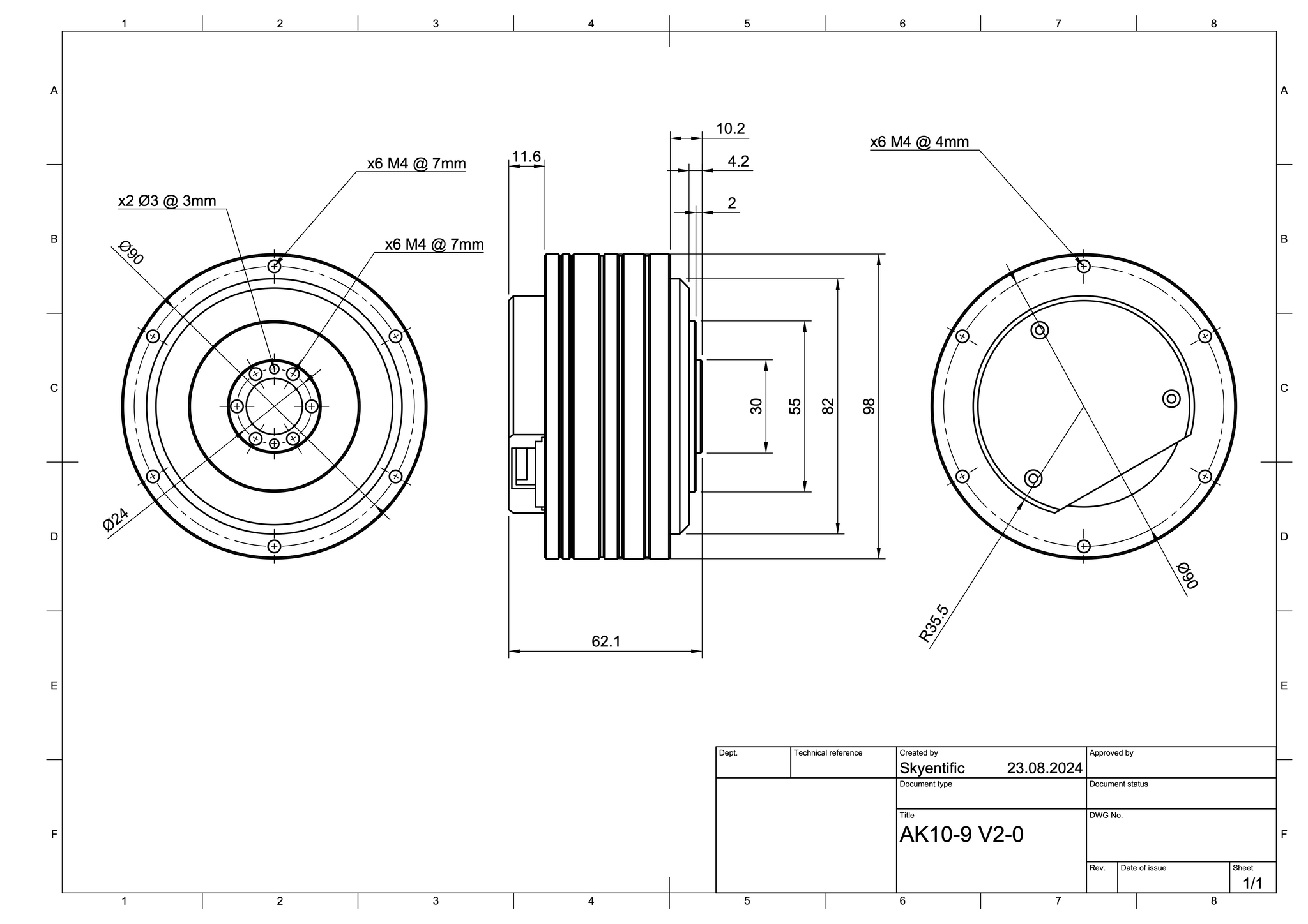 AK10-9 QDD actuator (Skyentific edition)